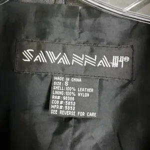 Savannah | Jackets & Coats | Vtg Savannah Womens Jacket Leather Trench ...